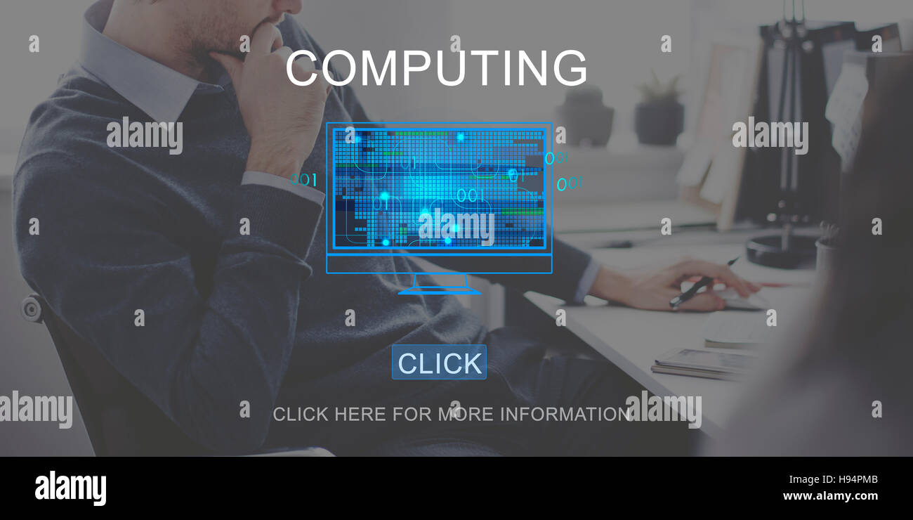 Computer Online Technology Innovate Ideas Concept Stock Photo - Alamy