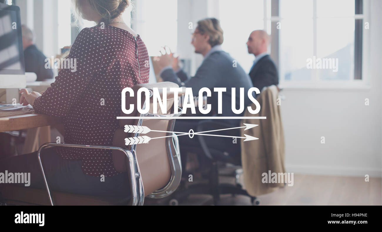 Contact Us Get Touch Reach Out Concept Stock Photo - Alamy