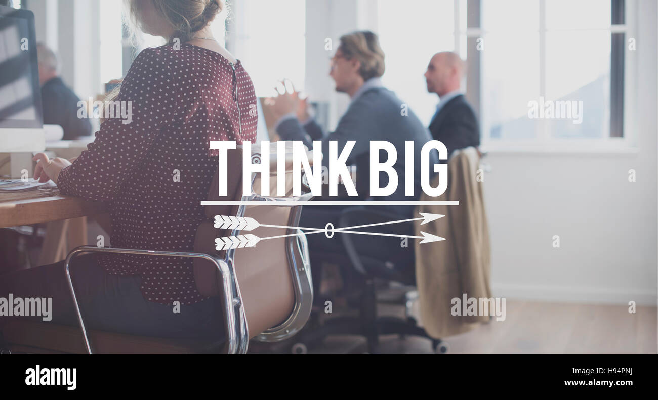 Big Think Positive Inspiration Motivation Concept Stock Photo - Alamy