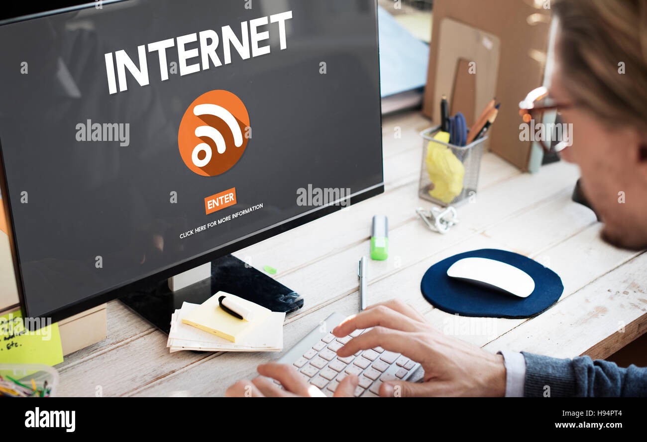 Internet Connection Wireless Wifi Technology Concept Stock Photo - Alamy