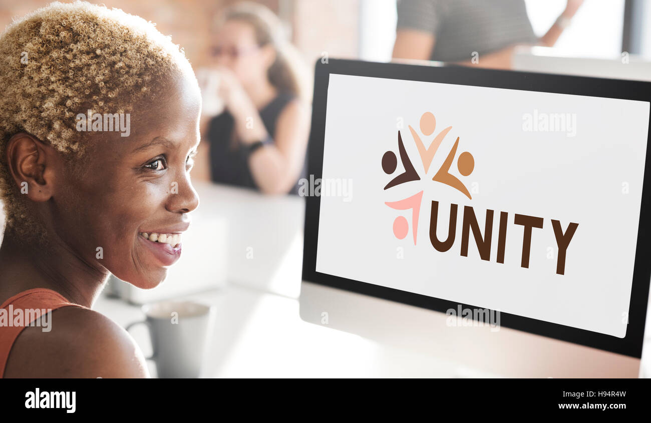 Variety Unity Treatment Togetherness Graphic Concept Stock Photo - Alamy