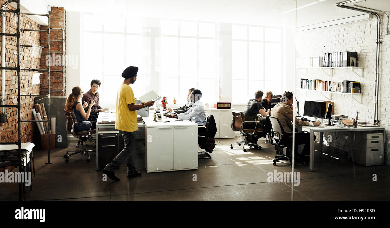 Business Team Working Office Worker Concept Stock Photo - Alamy
