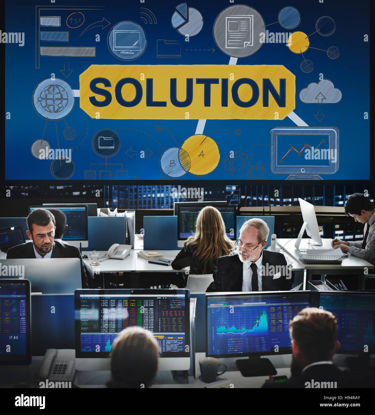 Solution Problem Solving Ideas Strategy Concept Stock Photo - Alamy