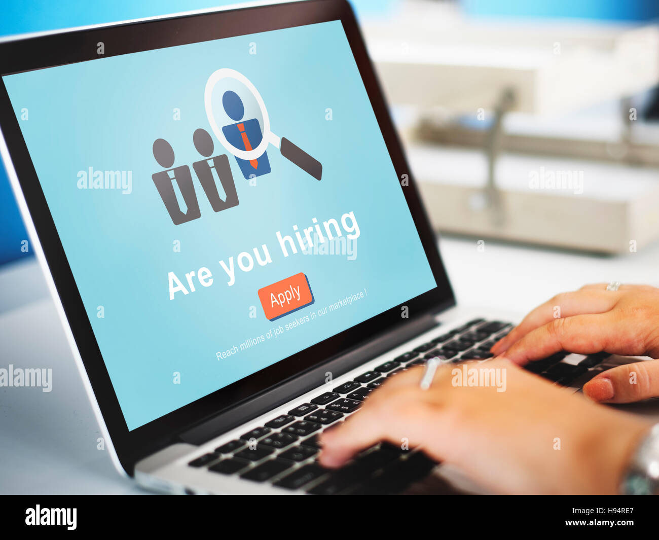 Hiring Human Resources Job Career Occupation Concept Stock Photo - Alamy
