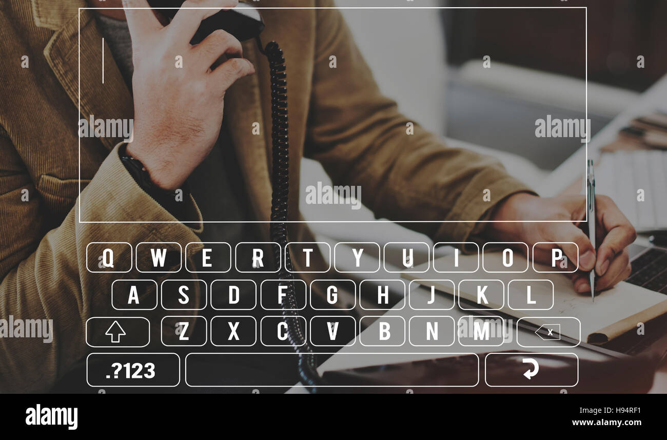 Keyboard Alphabet Computer Eletronic Letter Concept Stock Photo - Alamy