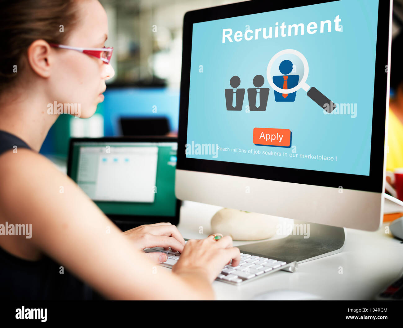 Recruitment Hiring Employment Human Resources Concept Stock Photo - Alamy