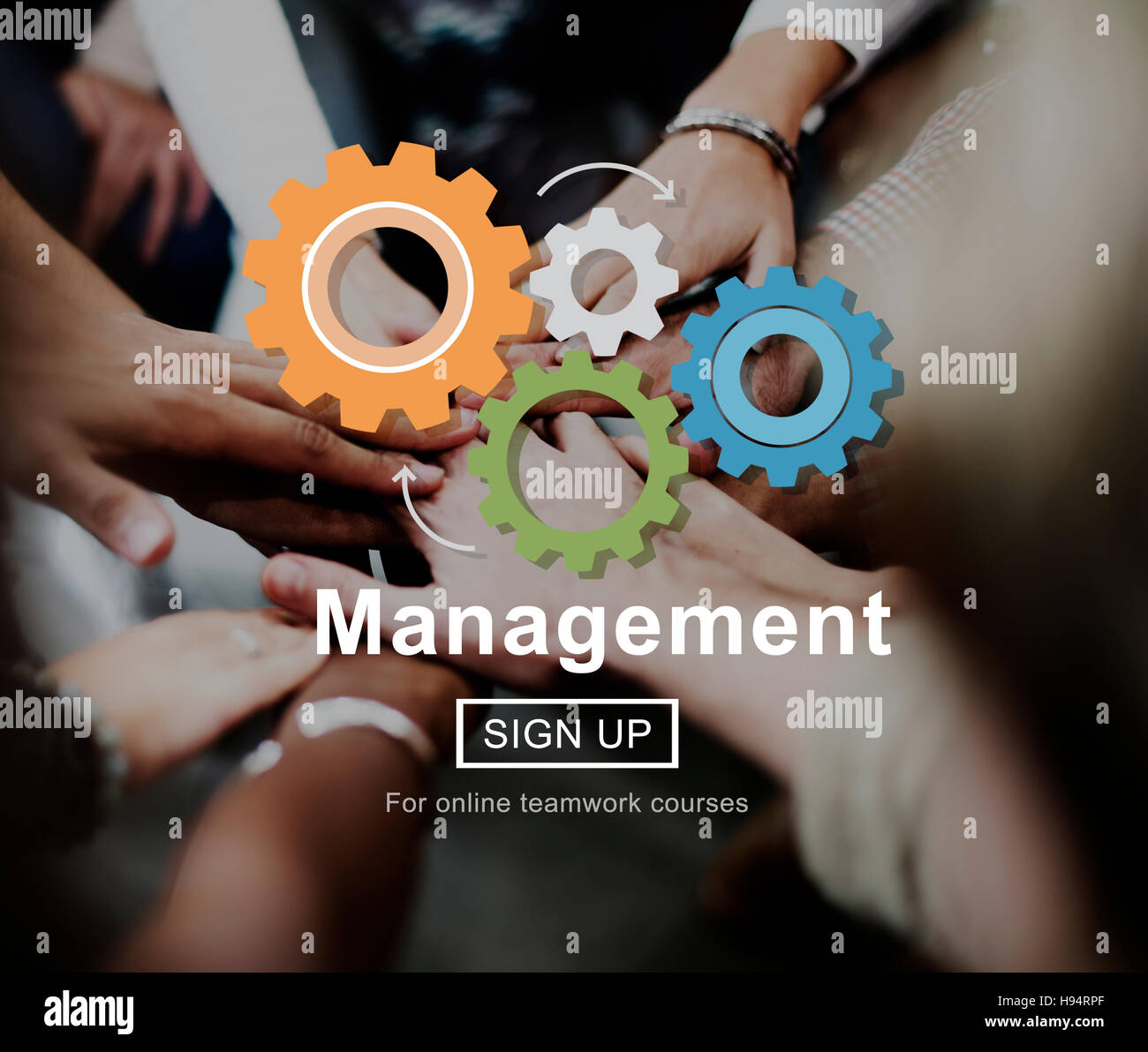 Management Organization Commitment Process Concept Stock Photo - Alamy