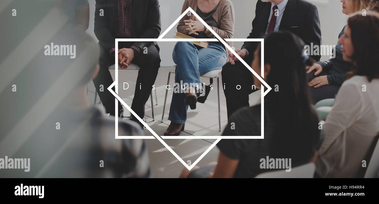 Discussion Talking Conversation Connection Concept Stock Photo - Alamy