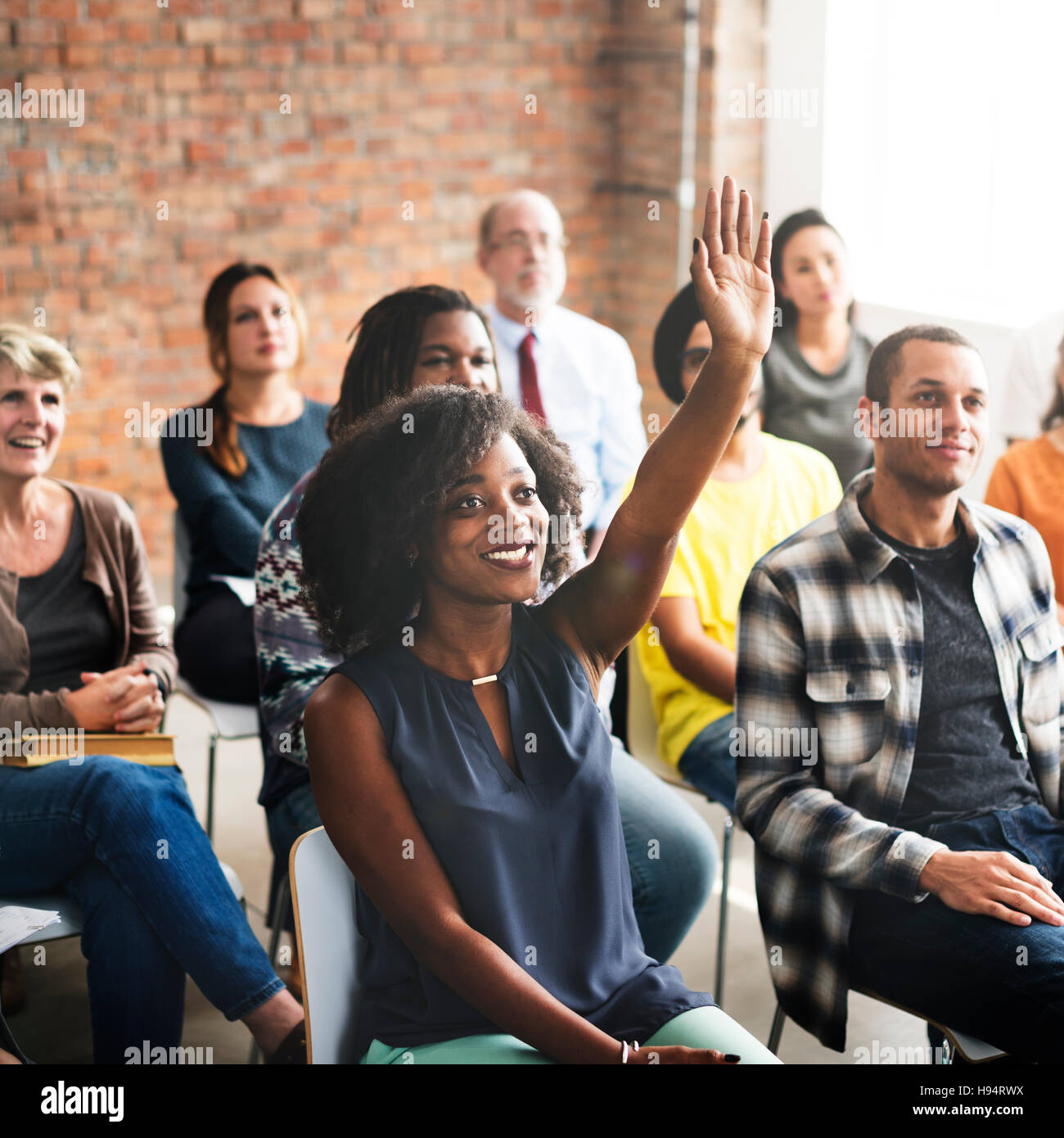 Business Team Meeting Seminar Training Concept Stock Photo - Alamy