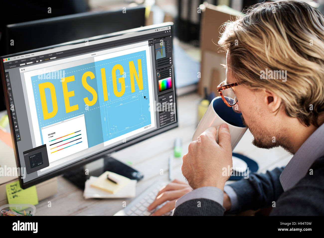 Design Floor Plan Software Concept Stock Photo - Alamy