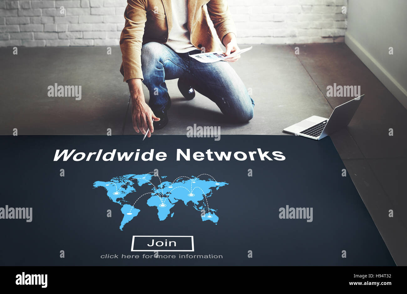 Worldwide Networks Global Communication Finance Concept Stock Photo - Alamy