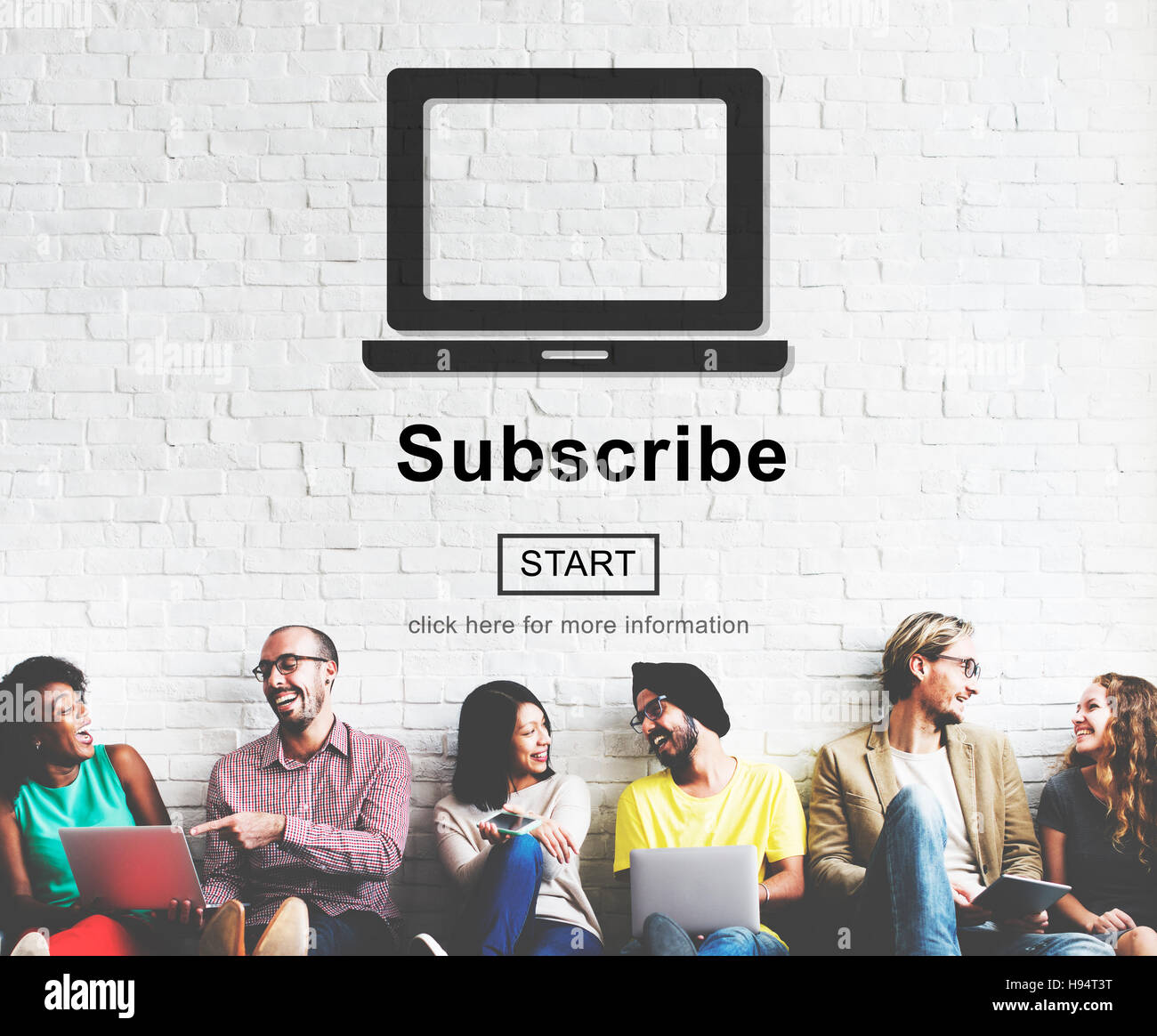 Subscribe Advertising Marketing Membership Concept Stock Photo - Alamy
