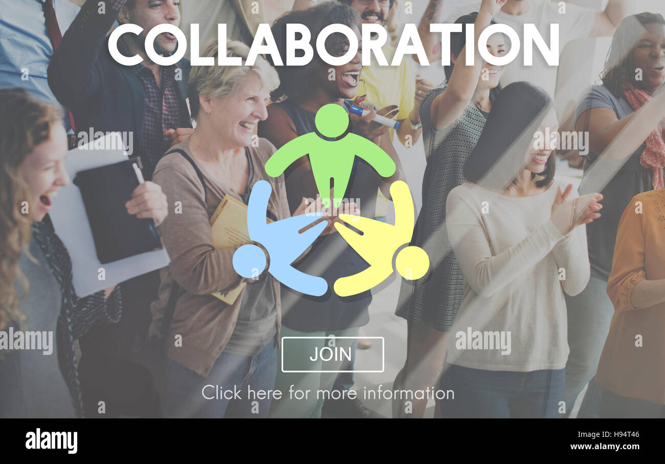 Collaboration Collaborate Connection Corpoate Concept Stock Photo - Alamy