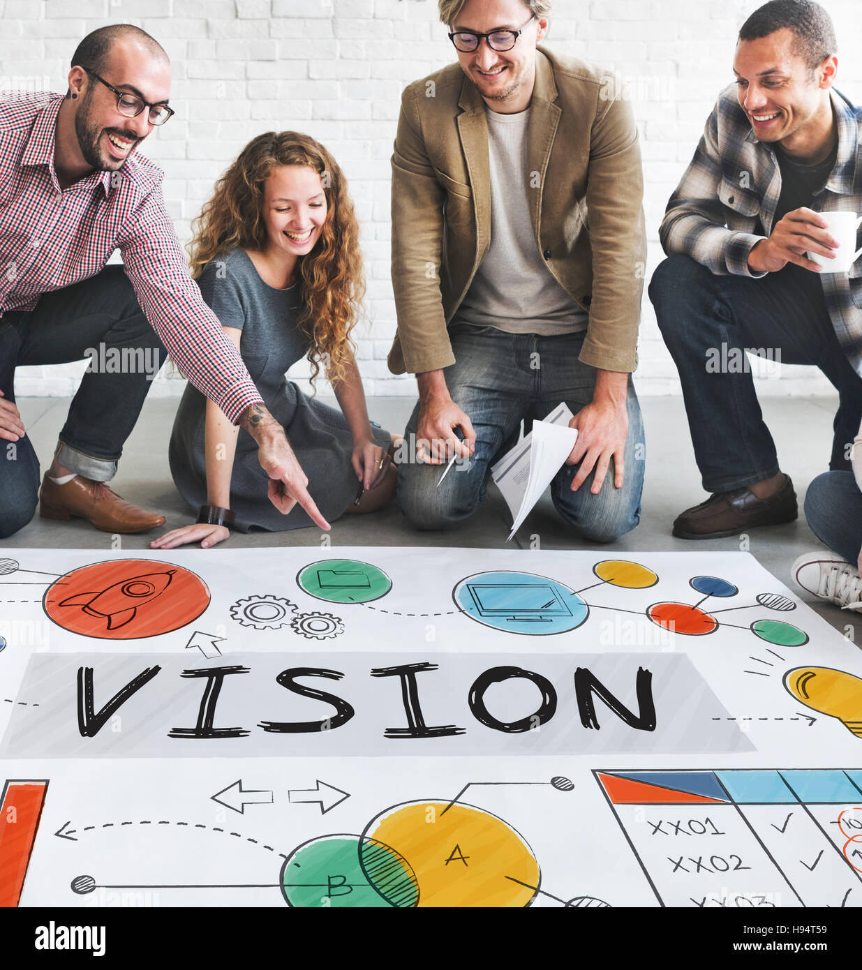 Vision Business Growth Corporate Target Concept Stock Photo - Alamy