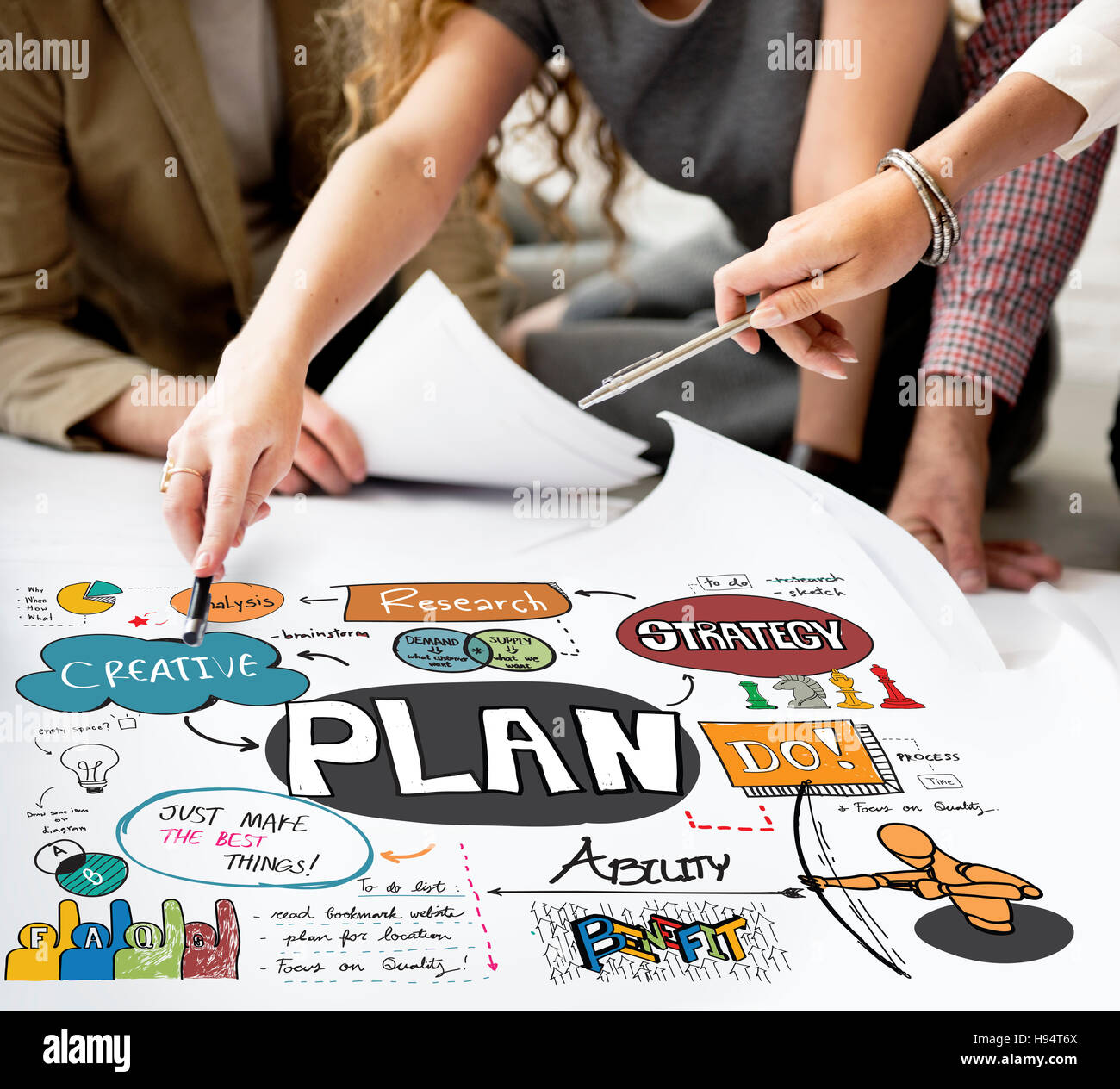 Plan Planning Strategy Process Mission Concept Stock Photo - Alamy