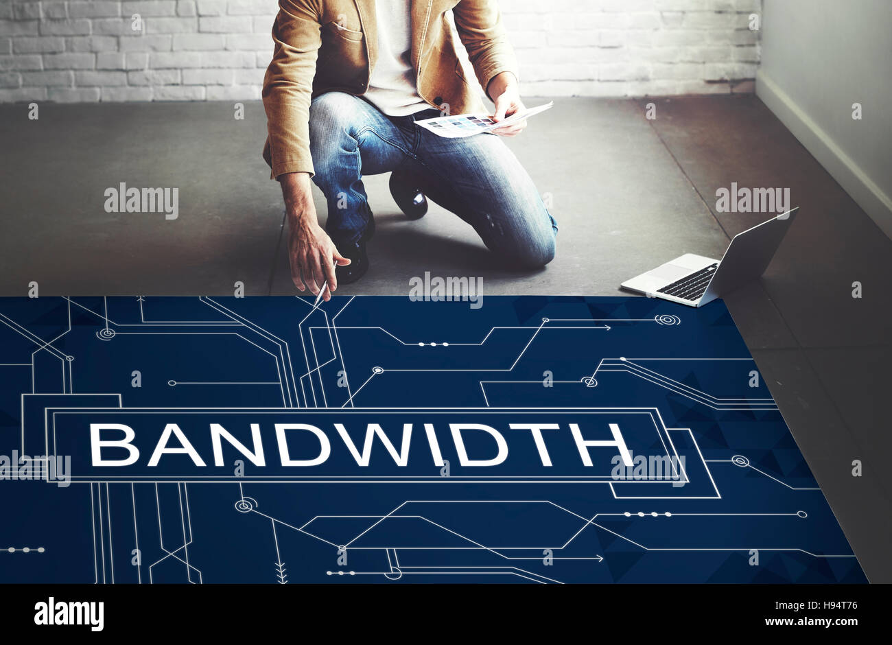 Bandwidth Internet Online Connection Technology Concept Stock Photo - Alamy