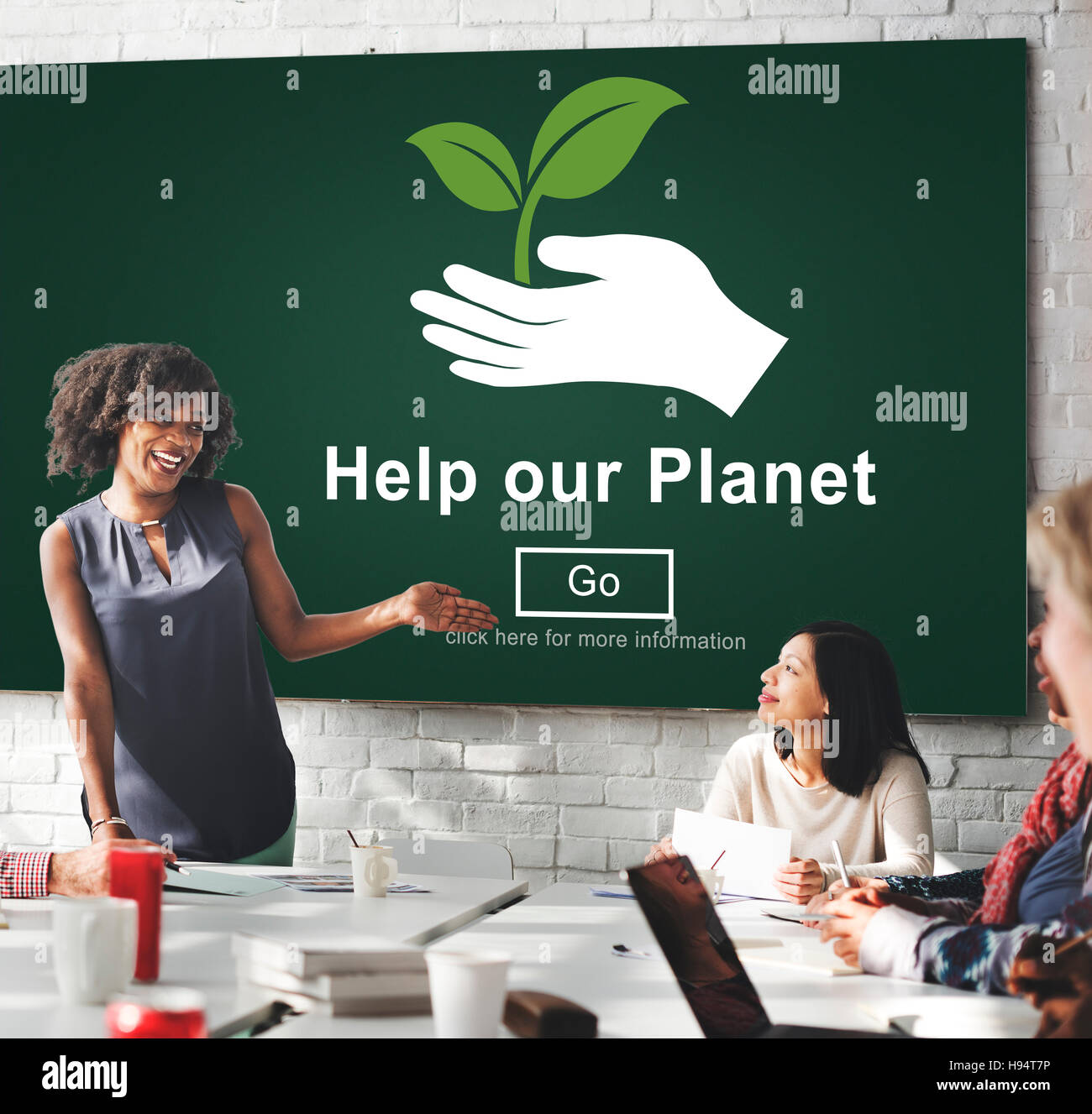 Help Our Planet Environmental Conservation Support Concept Stock Photo ...