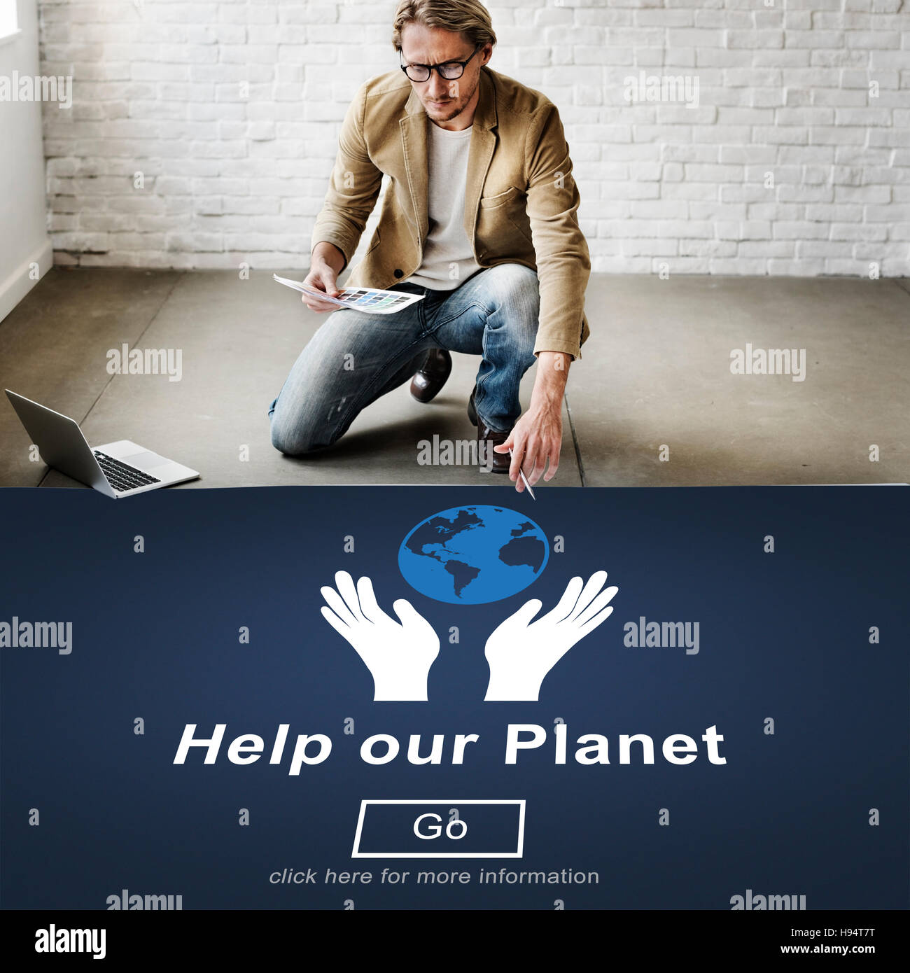 Help Our Planet Environmental Conservation Support Concept Stock Photo ...