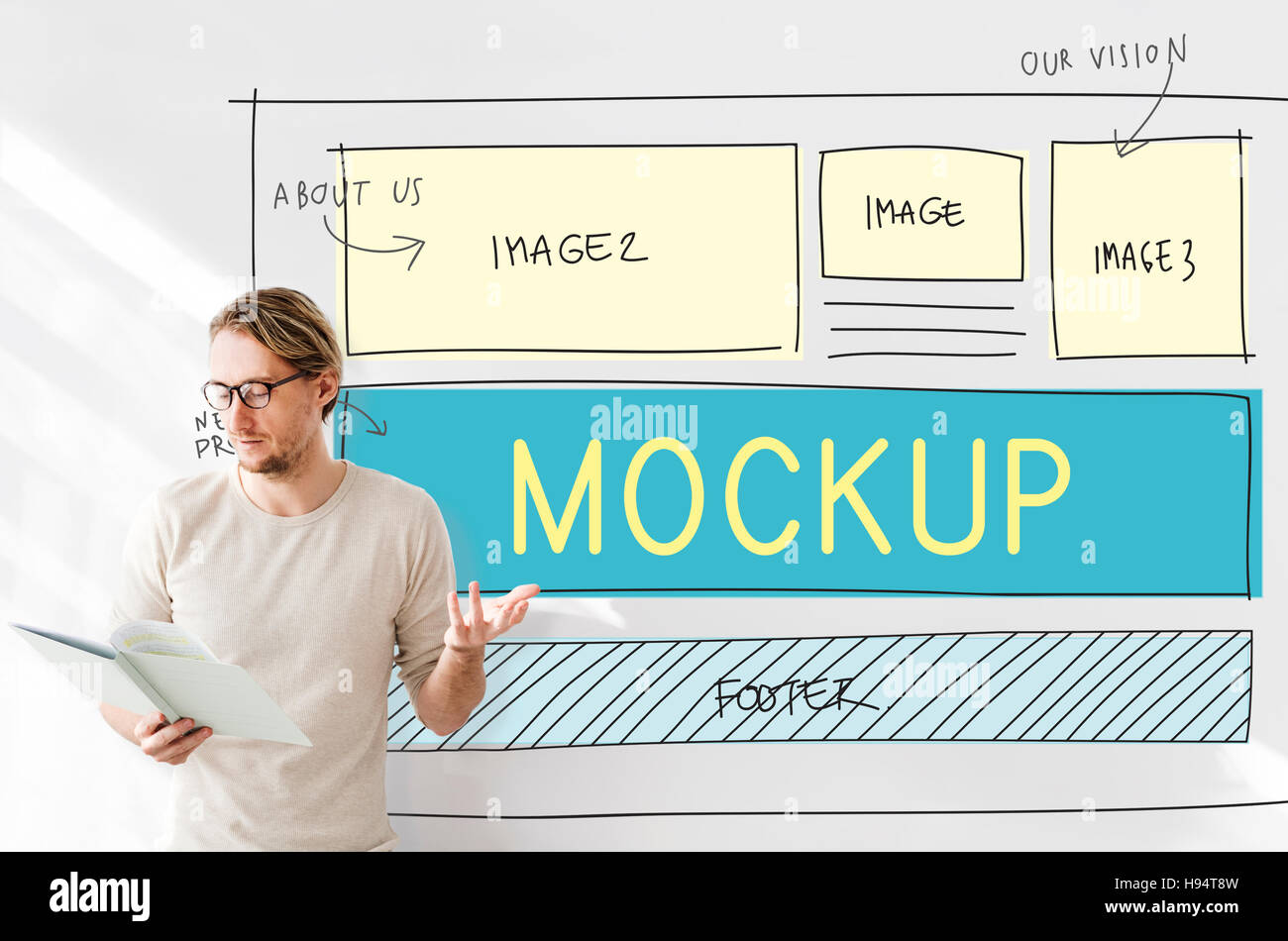 Mockup Object Imitate Model Replica Design Reproduce Concept Stock ...