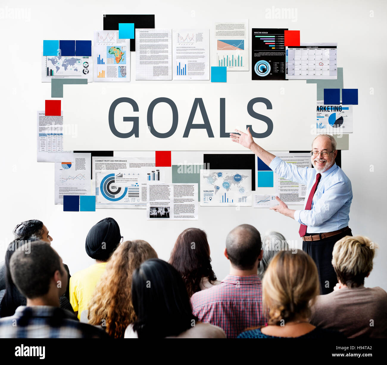Goals Inspiration Target Motivation Mission Aim Concept Stock Photo - Alamy