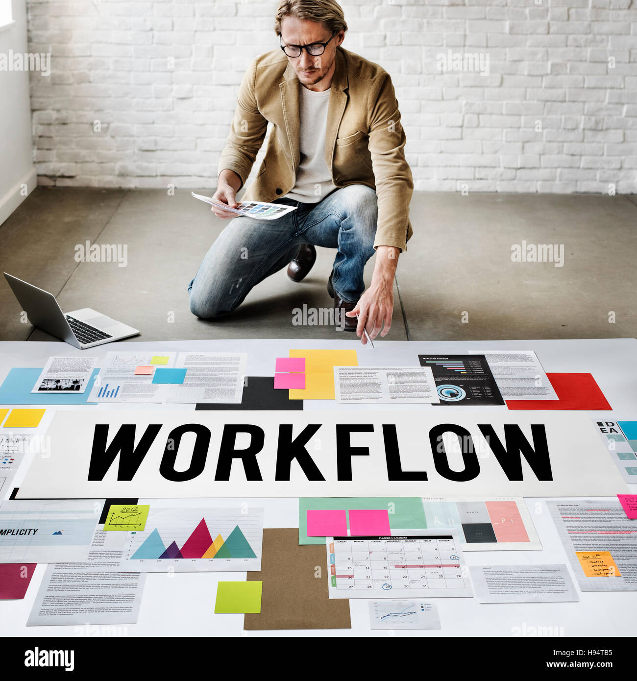 Workflow Efficient Business Process Procedure Concept Stock Photo - Alamy