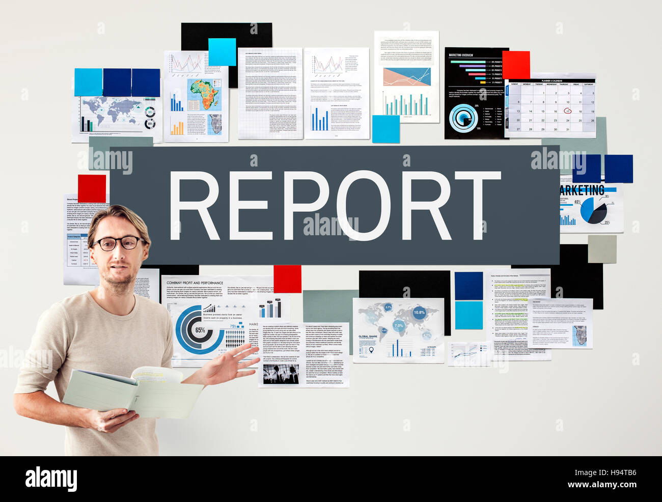 Report Information Minutes Organization Concept Stock Photo - Alamy