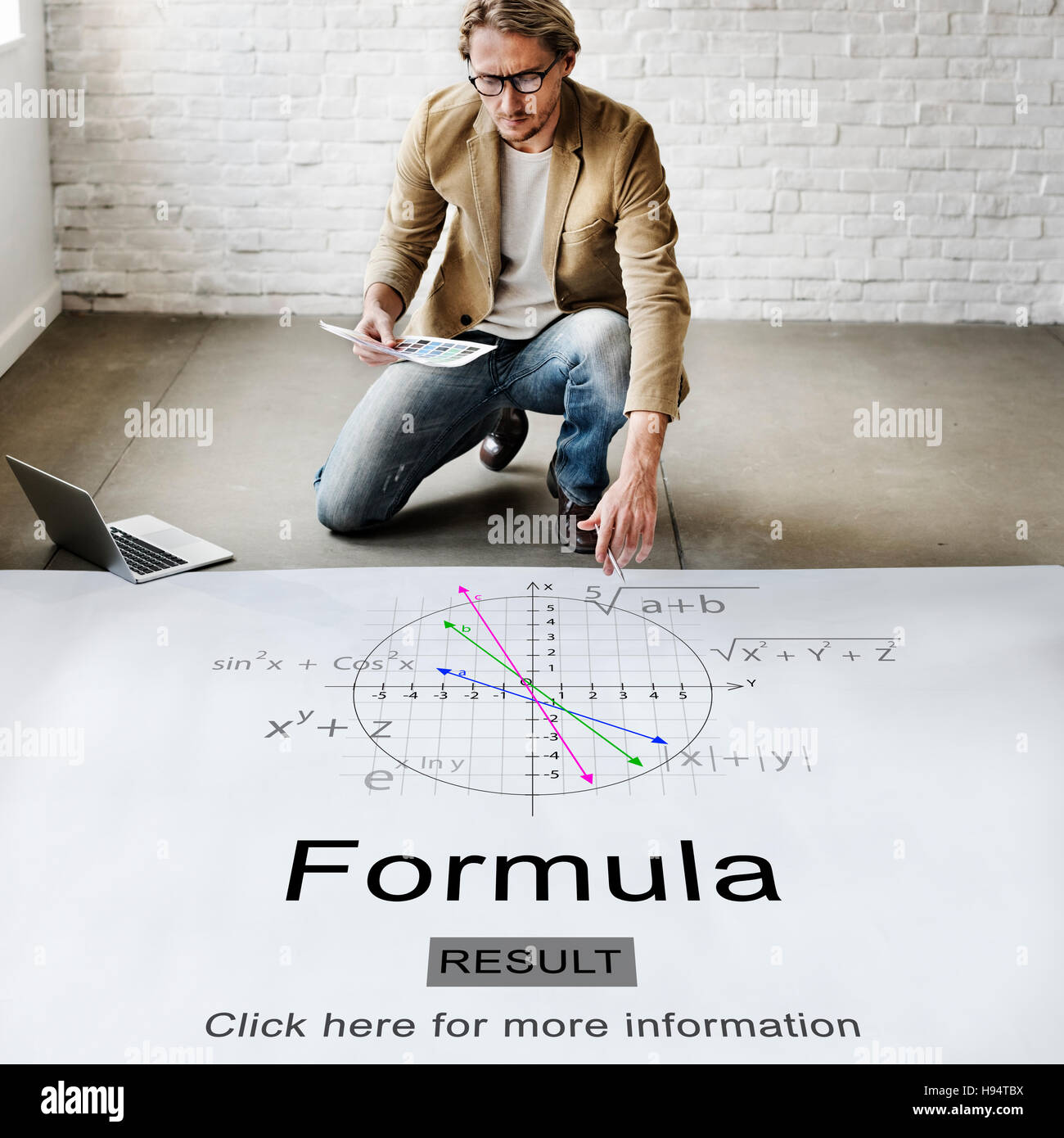 Equation Formula Geometry Calculation Concept Stock Photo - Alamy