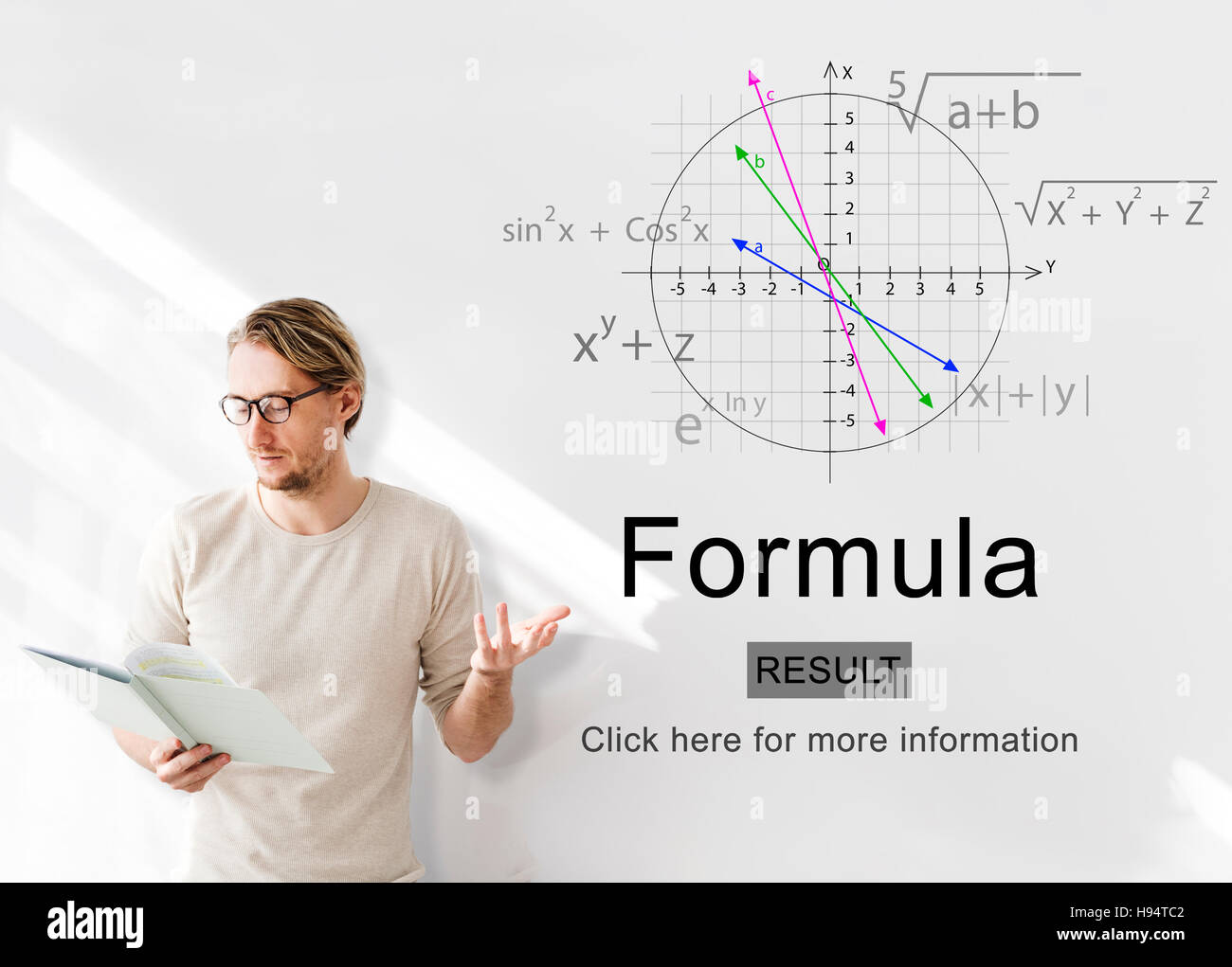 Equation Formula Geometry Calculation Concept Stock Photo - Alamy