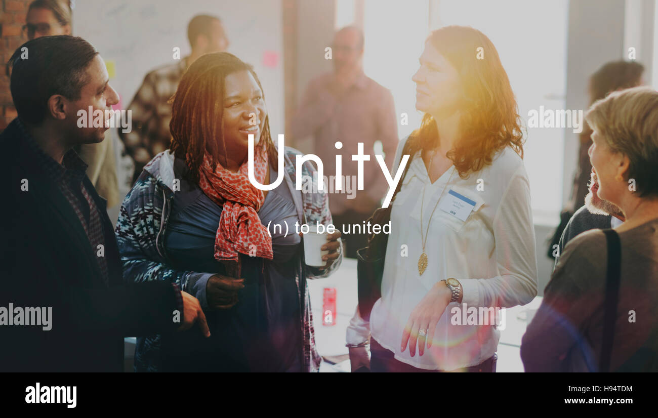 Unity Community Connection Cooperation Team Concept Stock Photo - Alamy