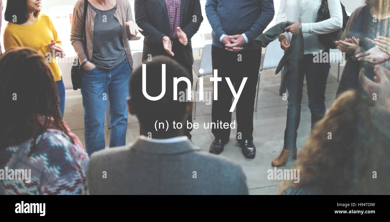 Unity Community Connection Cooperation Team Concept Stock Photo - Alamy