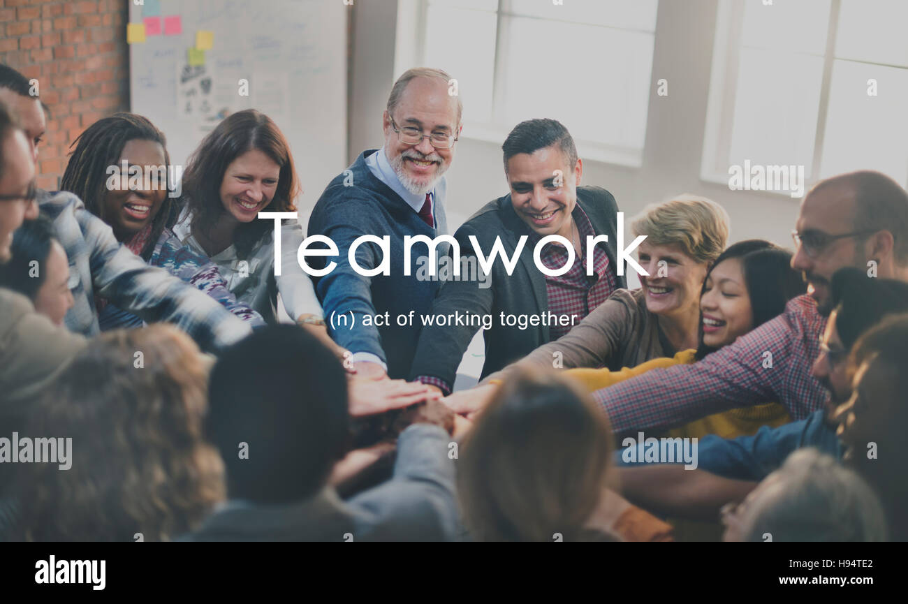 Teamwork Alliance Collaboration Company Team Concept Stock Photo - Alamy