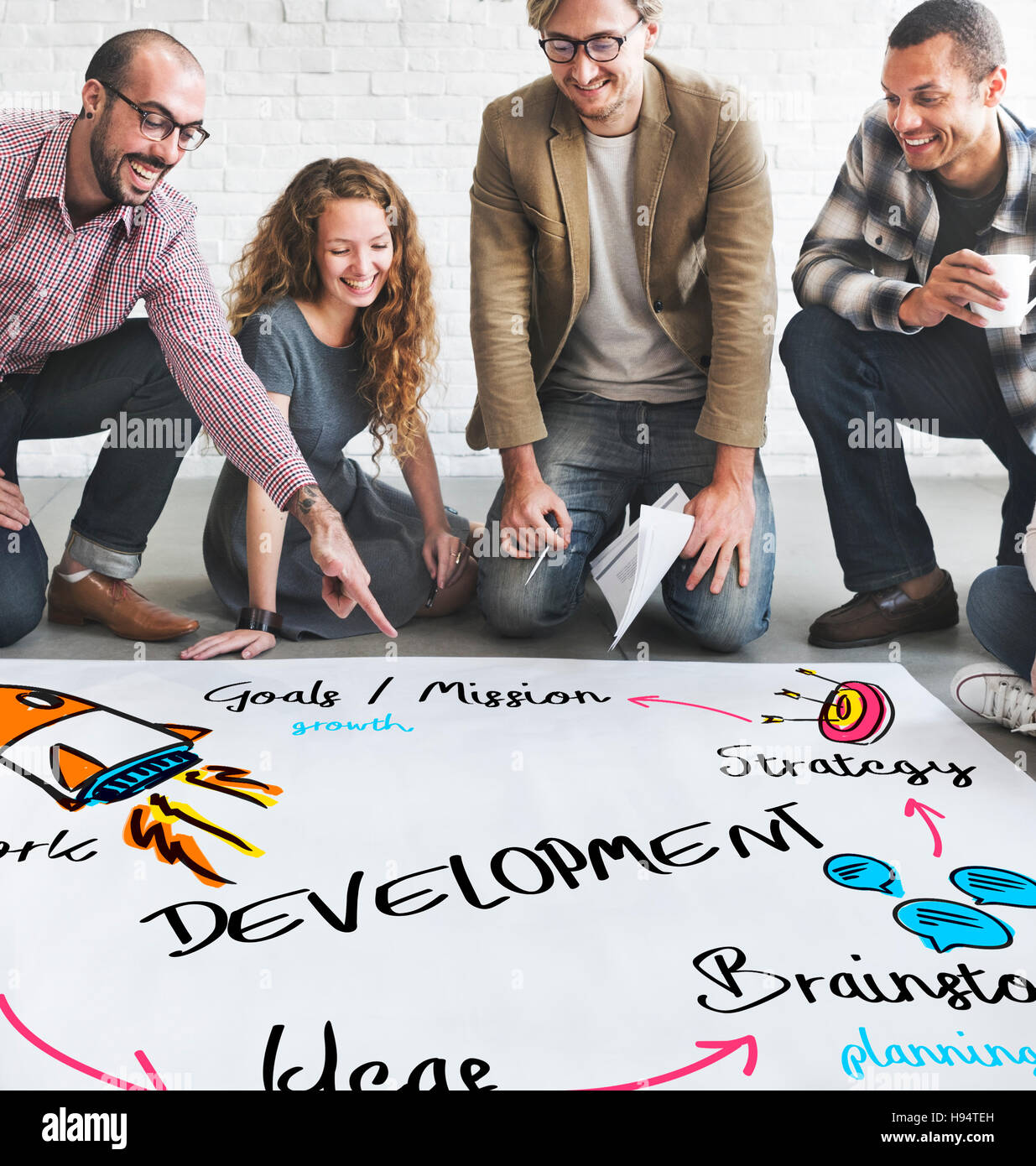 New Business Achievement Organization Progress Concept Stock Photo - Alamy