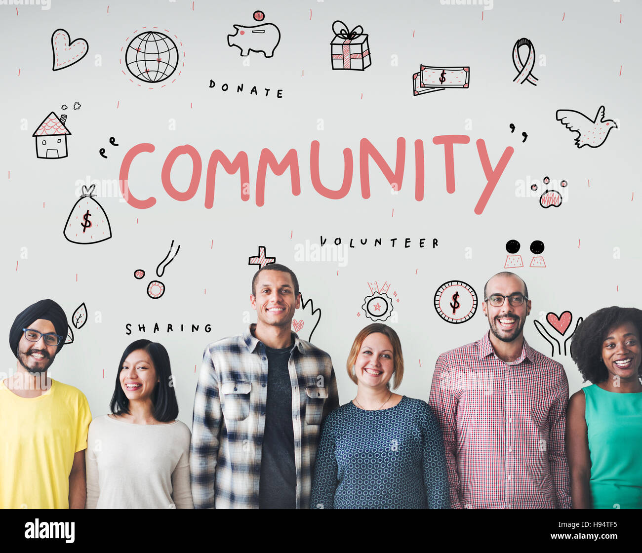Community Donations Charity Foundation Support Concept Stock Photo - Alamy