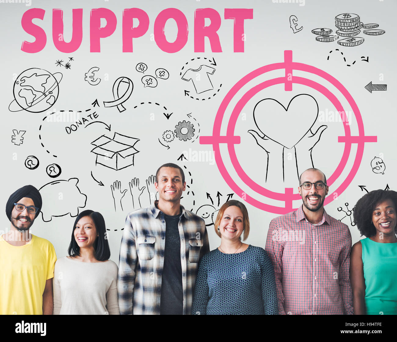 Donations Foundation Giving Help Welfare Charity Concept Stock Photo ...