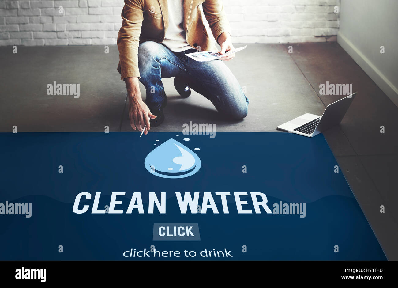 Clean Water Alternative Energy H2o Concept Stock Photo - Alamy