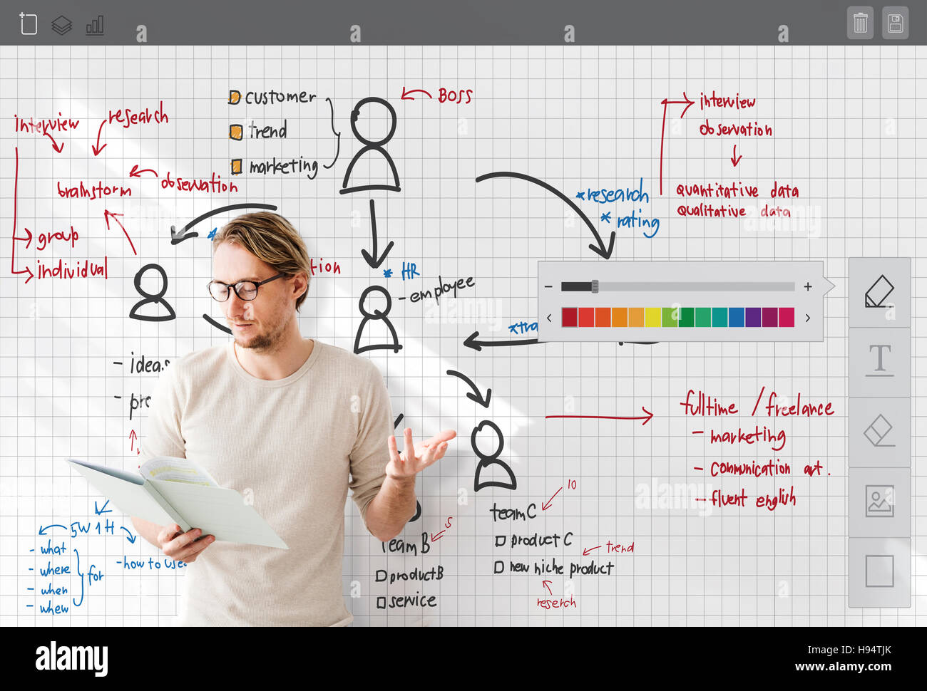 Organization Chart Management Planning Concept Stock Photo - Alamy