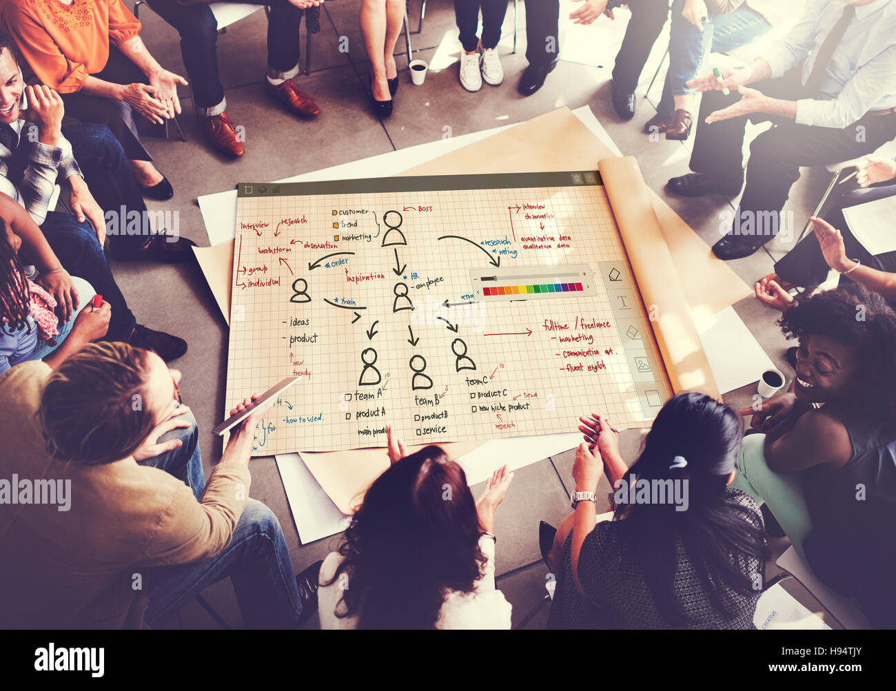 Project management chart plan hi-res stock photography and images - Alamy