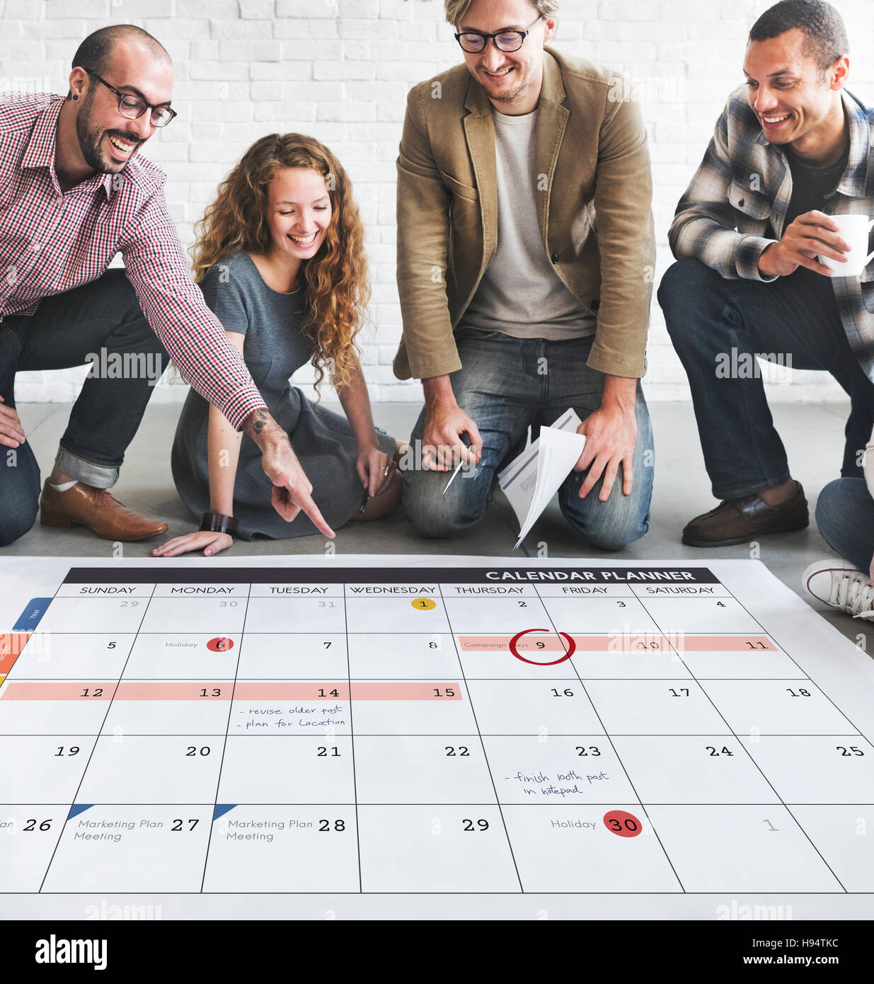 Calendar Planner Organization Management Remind Concept Stock Photo - Alamy