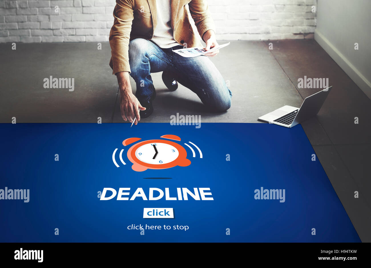 Working times countdown concept hi-res stock photography and images - Alamy