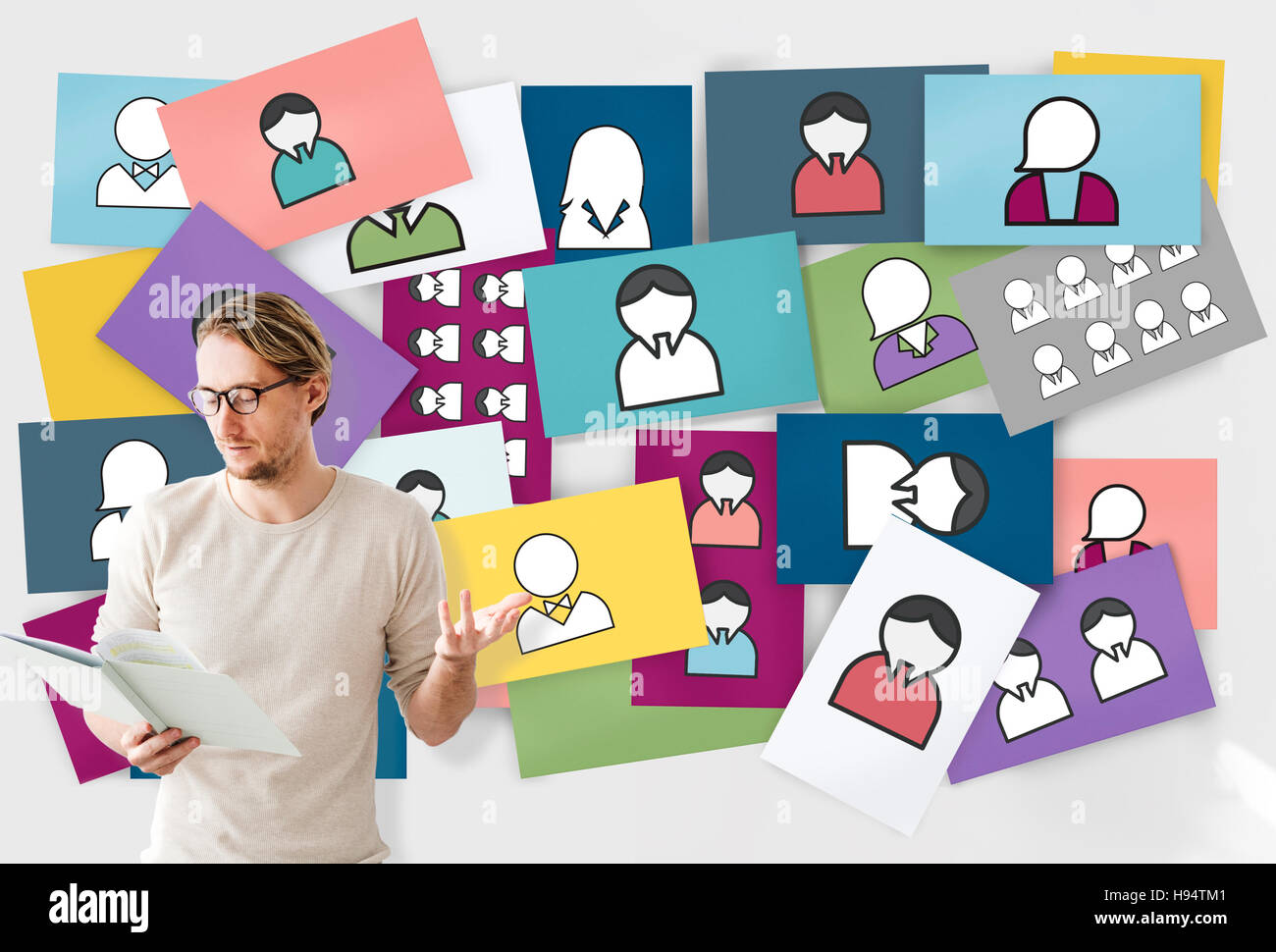 Avatar Profile User Interface Social Media Networking Connection ...