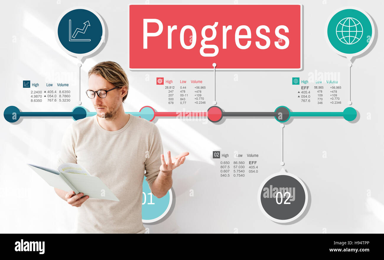 Progress Improvement Investment Mission Develoment Concept Stock Photo ...