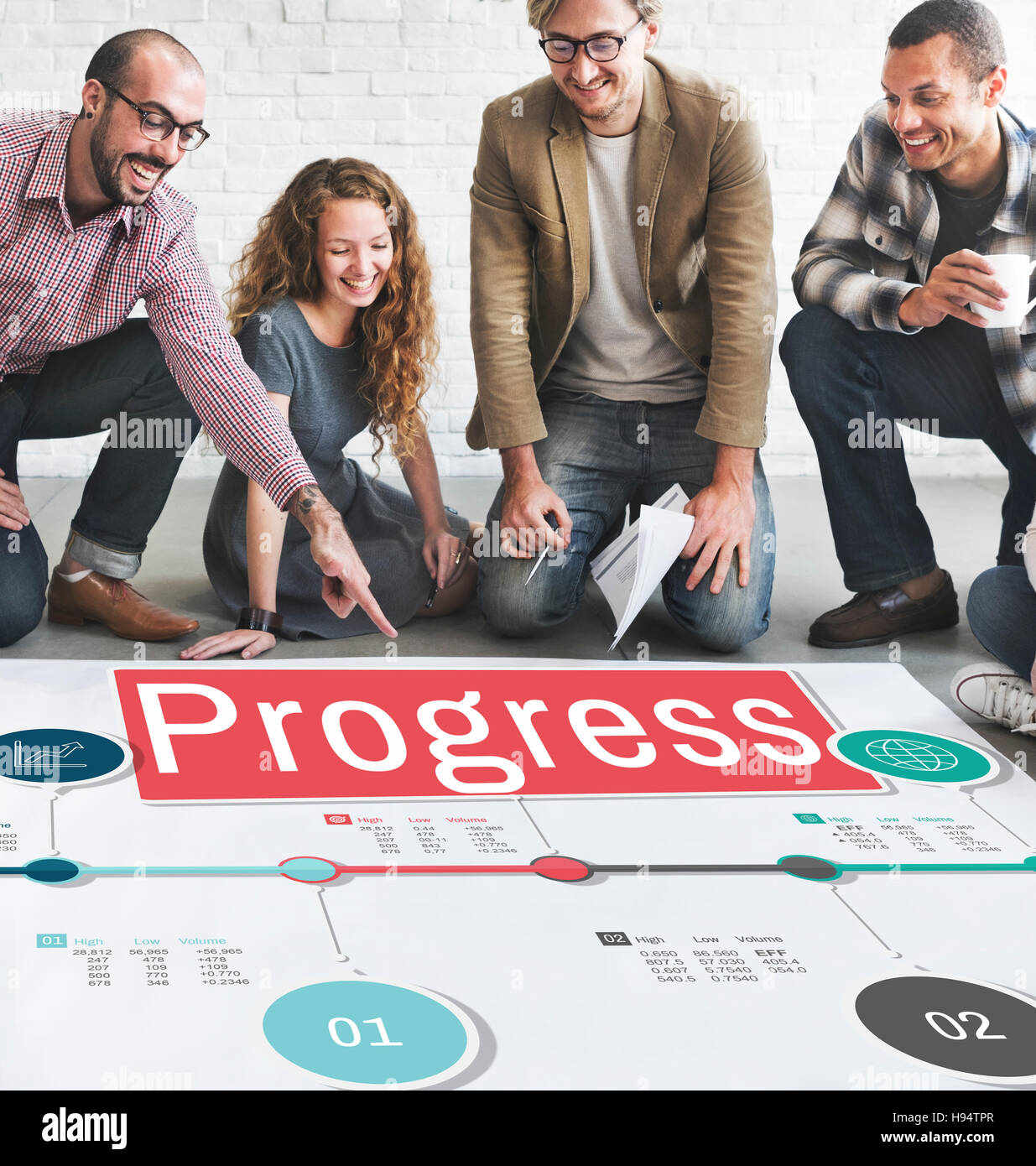 Progress Improvement Investment Mission Develoment Concept Stock Photo ...