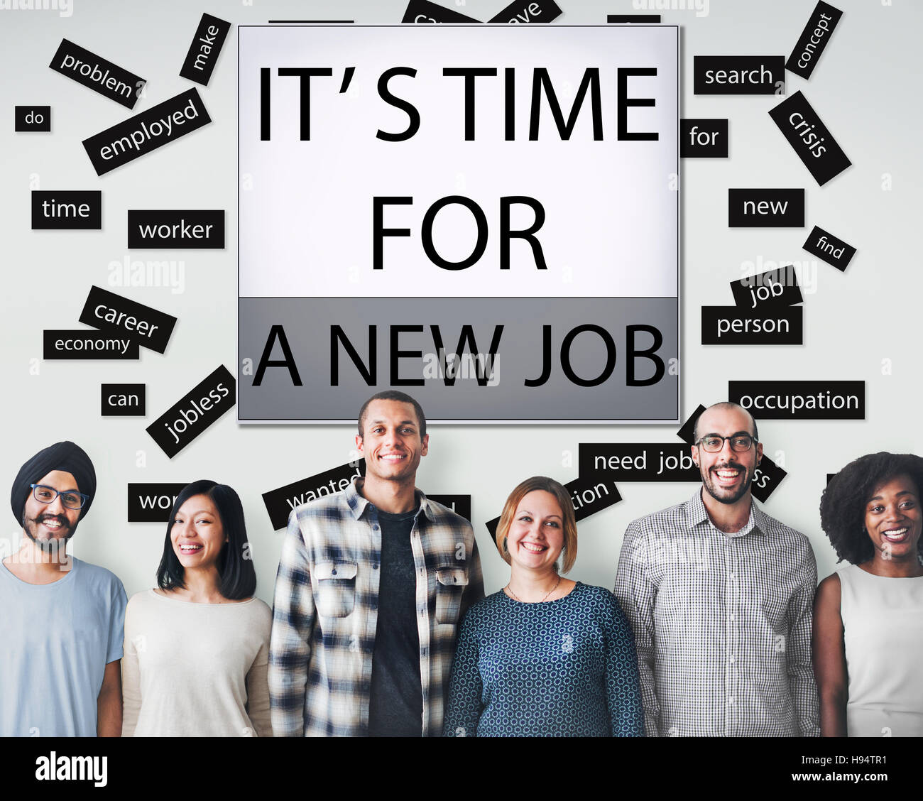 It's Time For New Job Career Employment Concept Stock Photo - Alamy