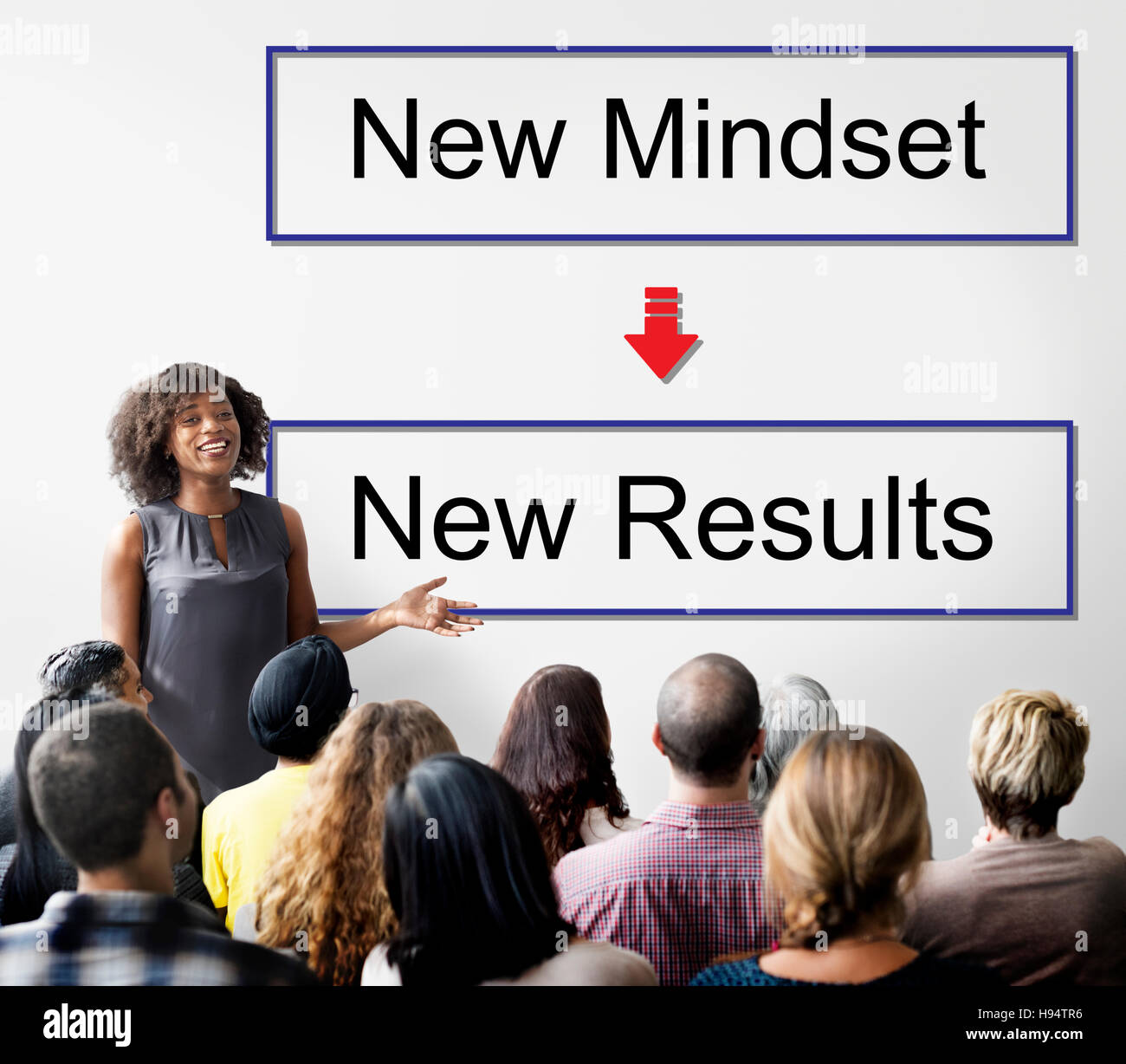 Mindset Opposite Positivity Negativity Thinking Concept Stock Photo - Alamy