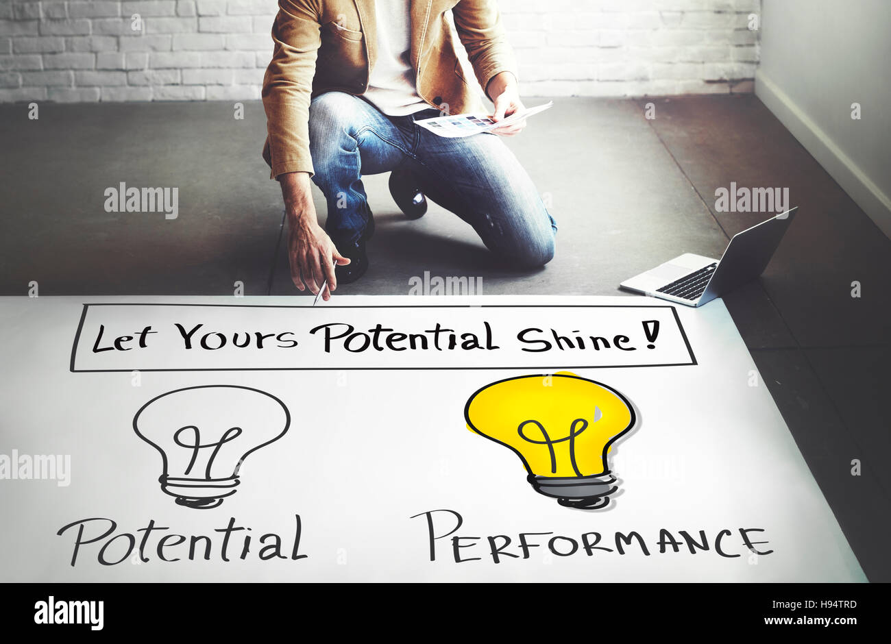 Potential Performance Capacity Motivation Skill Concept Stock Photo - Alamy