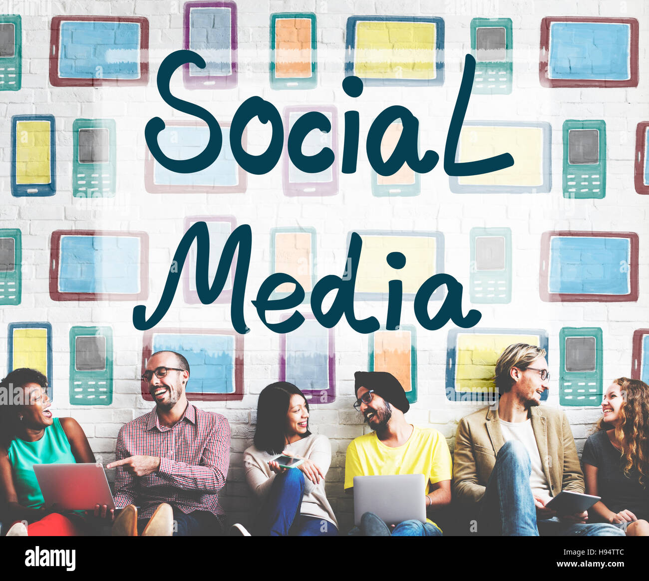 Social Media Globalization Connection Communication Concept Stock Photo ...