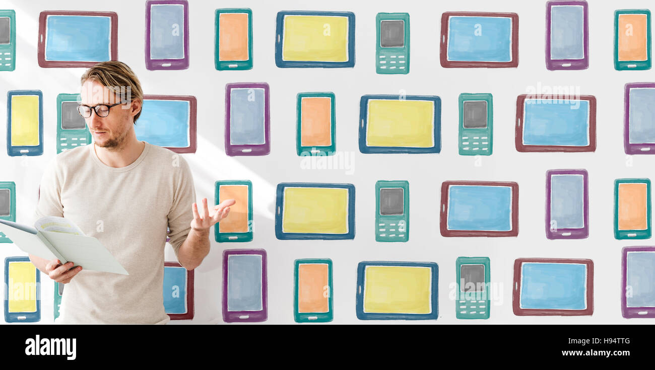 Digital Devices Technology Graphics Connection Concept Stock Photo - Alamy