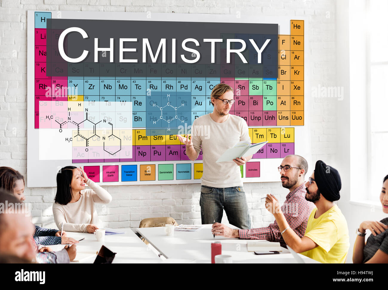 Chemistry Science Experiment Formula Concept Stock Photo - Alamy