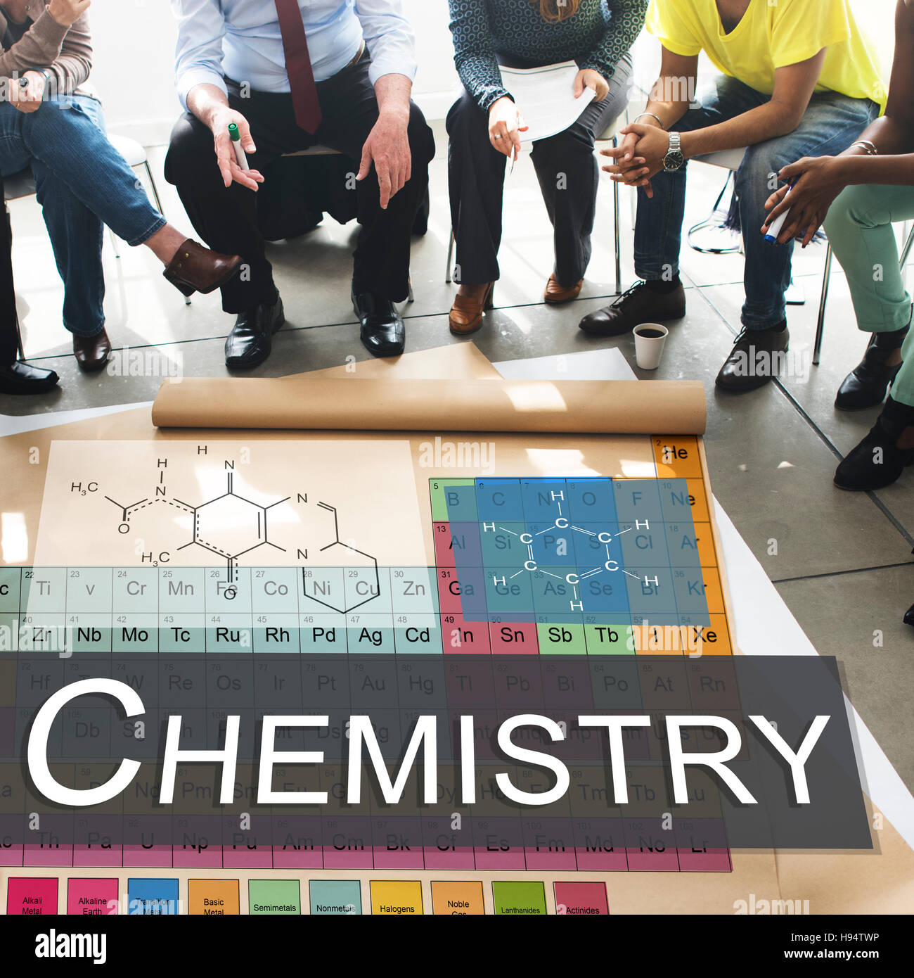 Chemistry Science Experiment Formula Concept Stock Photo - Alamy