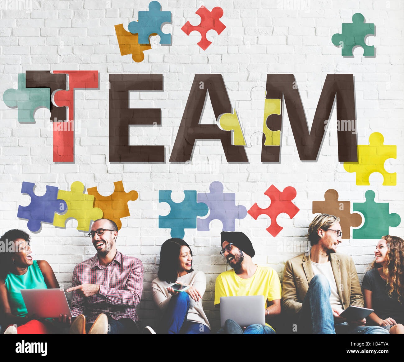 Team Teamwork Together Togetherness Unity Concept Stock Photo - Alamy